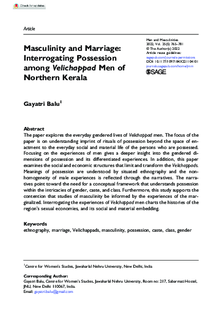 (PDF) Masculinity and Marriage: Interrogating Possession among ...