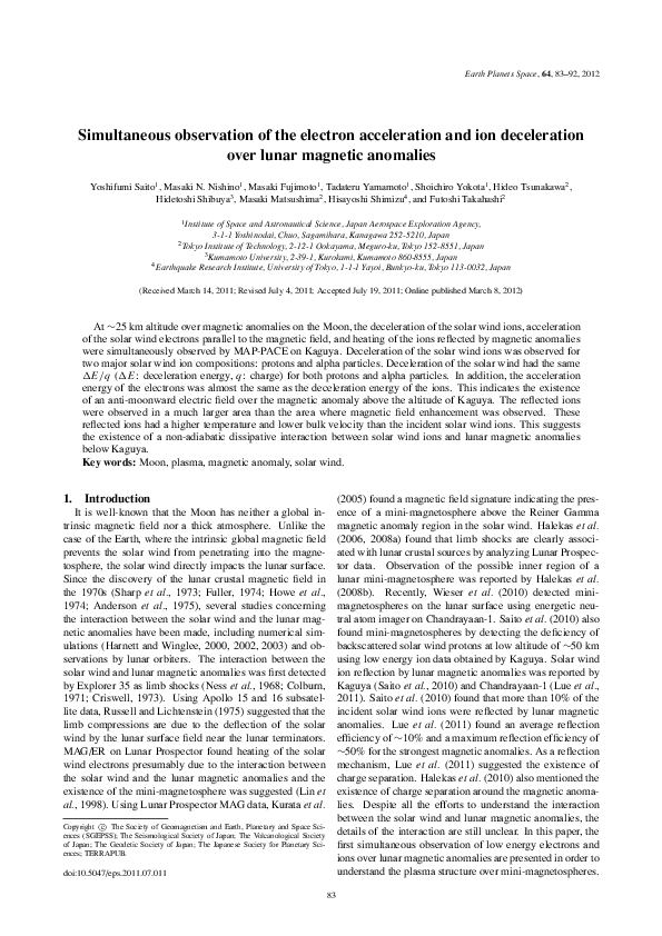 (PDF) Simultaneous observation of the electron acceleration and ion ...