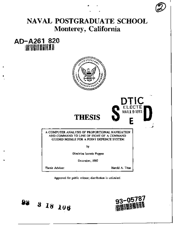 (PDF) A Computer Analysis of Proportional Navigation and Command to ...
