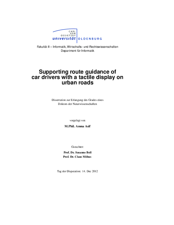 (PDF) Supporting route guidance of car drivers with a tactile display ...