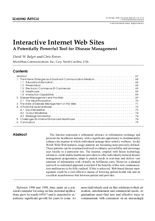 (PDF) Interactive Internet Web Sites