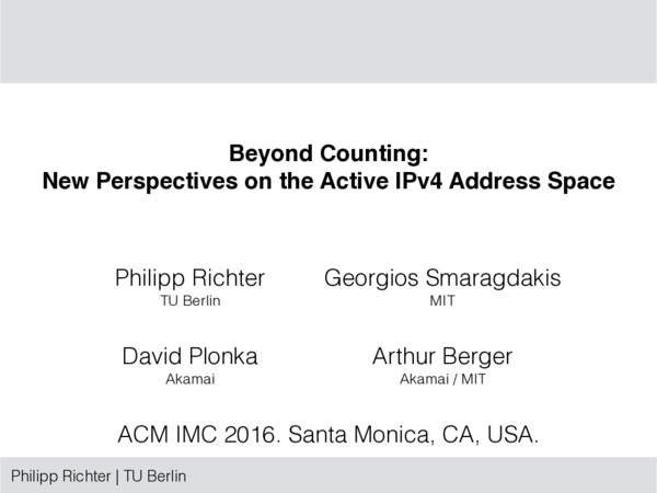 (PDF) Beyond Counting