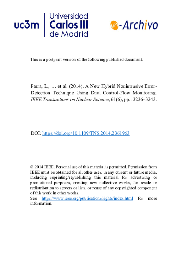 Pdf A New Hybrid Nonintrusive Error Detection Technique Using Dual Control Flow Monitoring