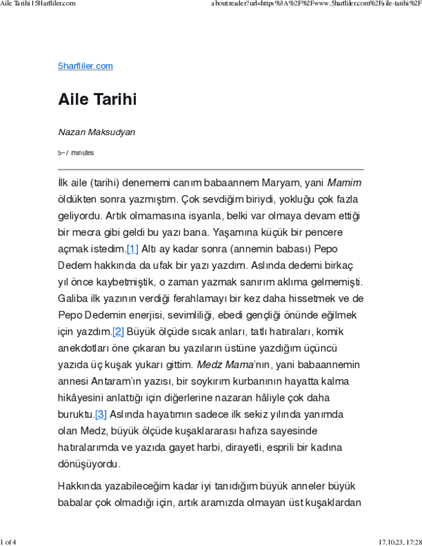(PDF) Aile Tarihi