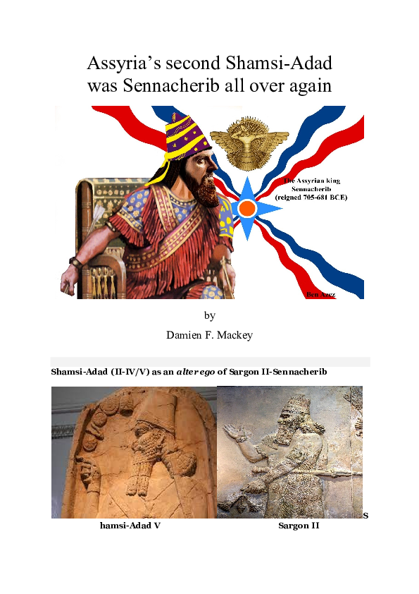 (DOC) Assyria’s second Shamsi-Adad was Sennacherib all over again