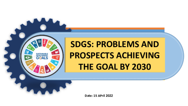 (PDF) SDGS PROBLEMS AND PROSPECTS