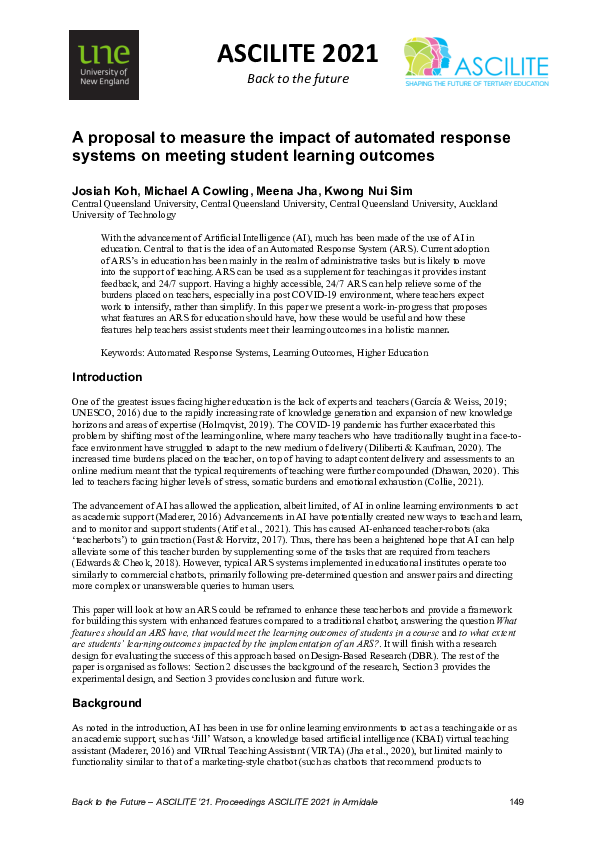 (PDF) A proposal to measure the impact of automated response systems on ...