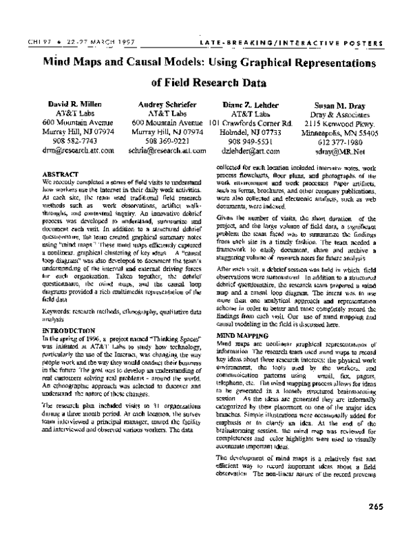 (PDF) Mind maps and causal models