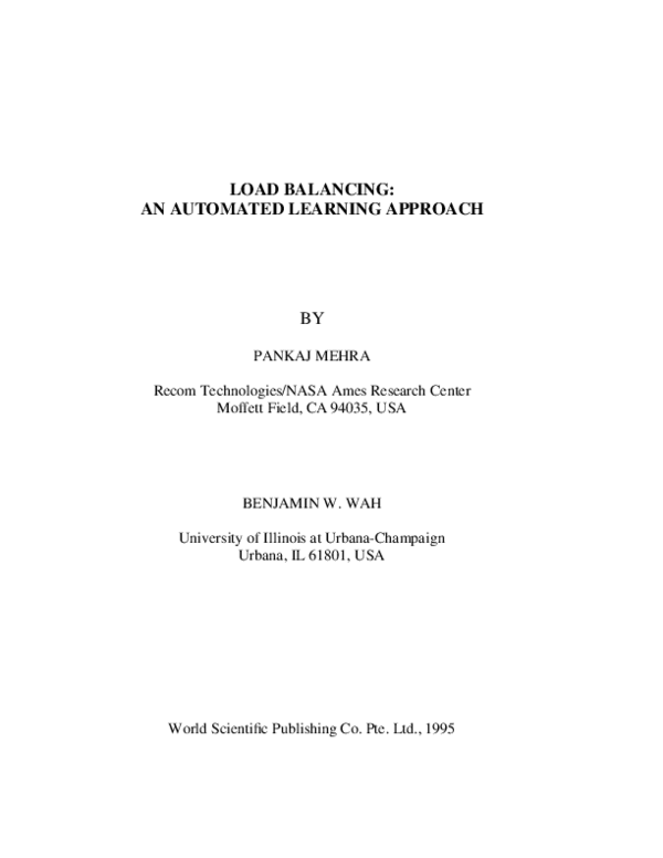 (PDF) Load Balancing