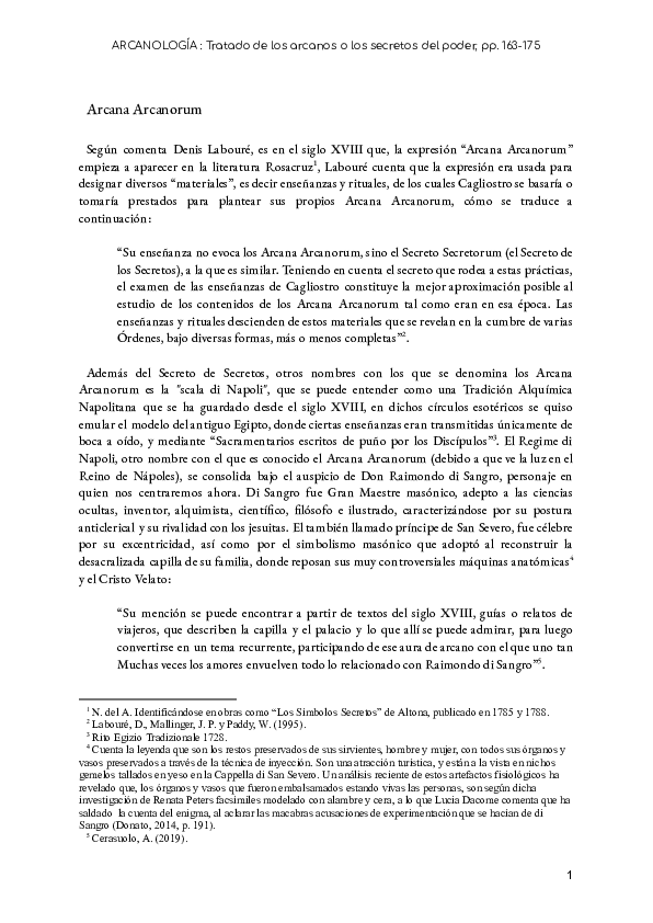 (PDF) Arcana Arcanorum