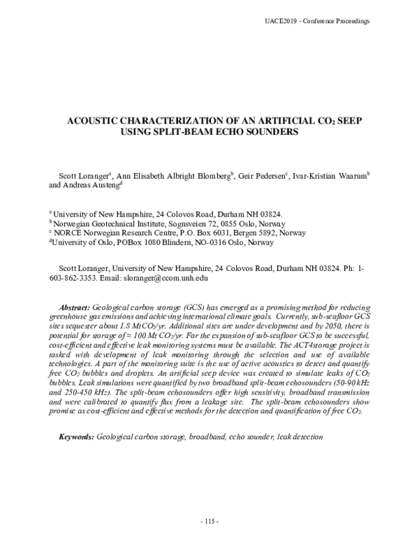 (PDF) Acoustic characterization of an artificial CO2 seep using split ...