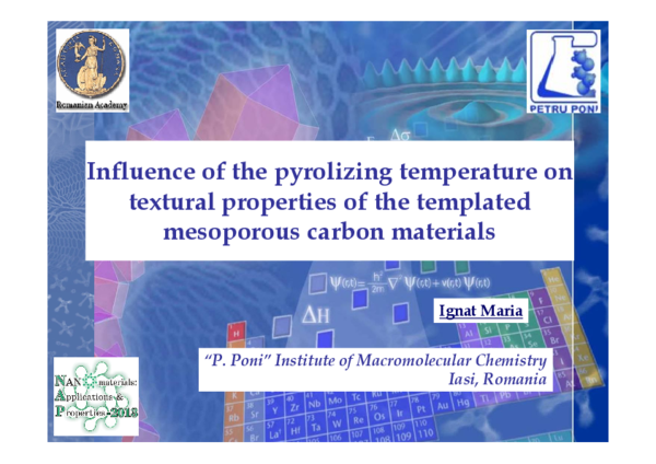 (PDF) Influence of the Pyrolizing Temperature on the Textural ...
