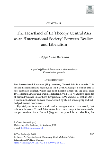 (PDF) The Heartland of IR Theory? Central Asia as an ‘International ...