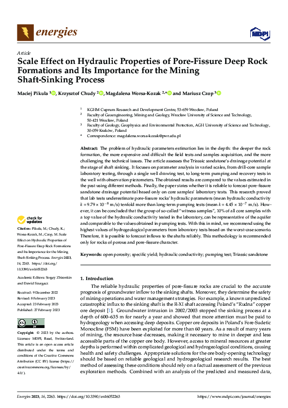 (PDF) Scale Effect on Hydraulic Properties of Pore-Fissure Deep Rock ...