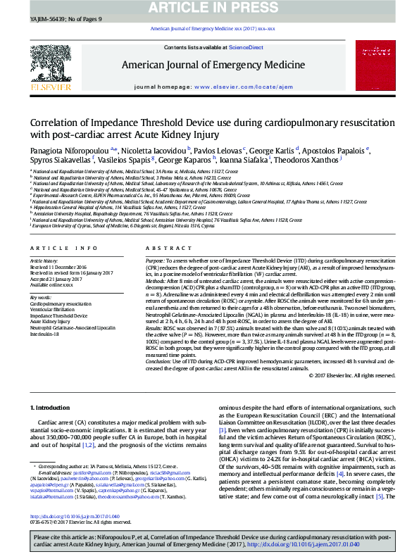 (PDF) Correlation of Impedance Threshold Device use during ...
