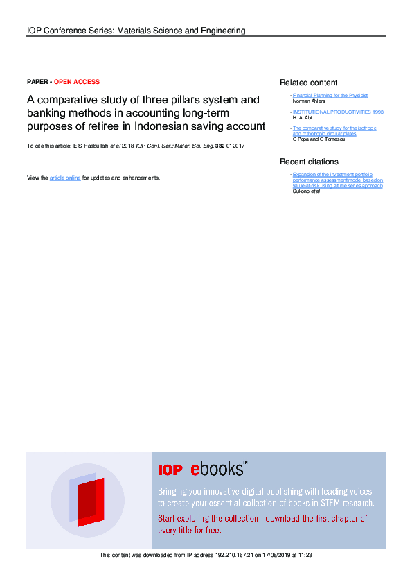 (PDF) A comparative study of three pillars system and banking methods in accounting long-term ...