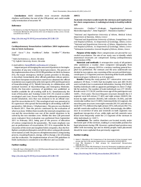 (PDF) Anatomic structures underneath the sternum and implications for ...
