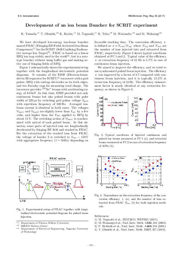 (PDF) Development of Ion Beam Buncher for SCRIT experiment