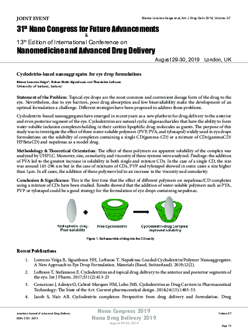 (PDF) Cyclodetrin-based nanoaggregates for eye drop formulations