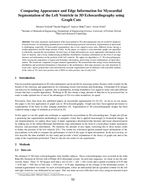 (PDF) Comparing Appearance and Edge Information for Myocardial Segmentation of the Left ...