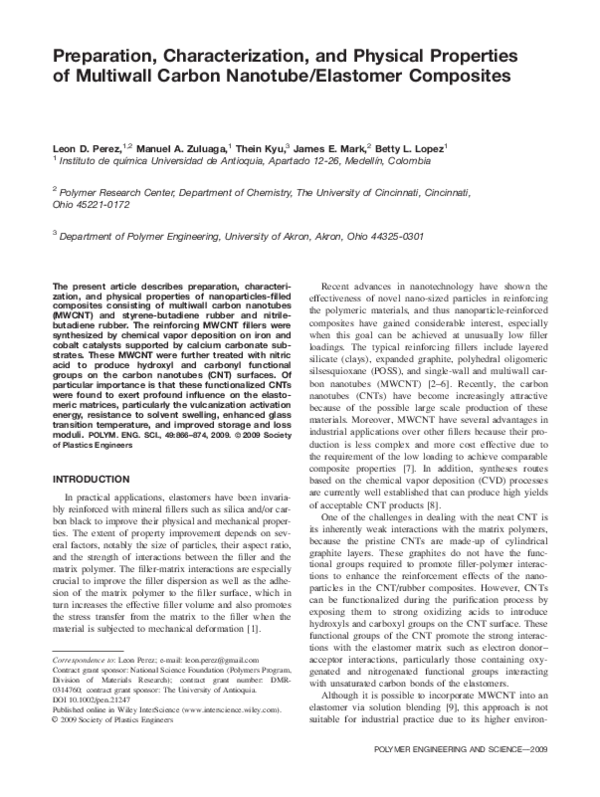 (PDF) Preparation, characterization, and physical properties of ...