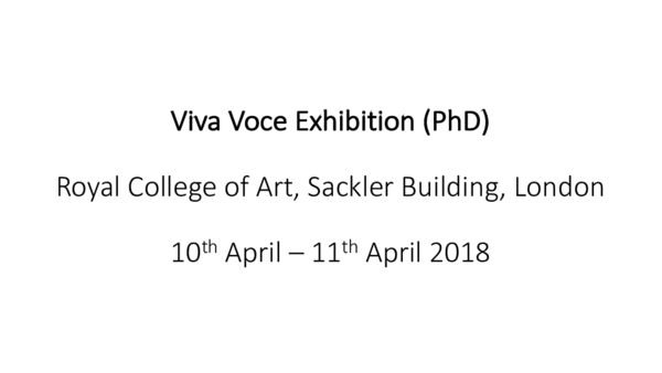 (PDF) Viva Voce Examination/Exhibition (PhD)