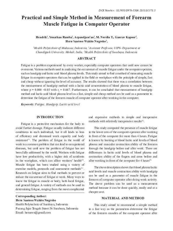 (PDF) Practical and simple Method in Measurement of Forearm Muscle ...