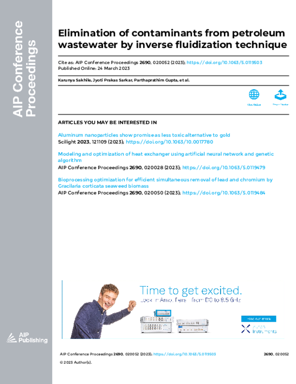 (PDF) Elimination of contaminants from petroleum wastewater by inverse ...
