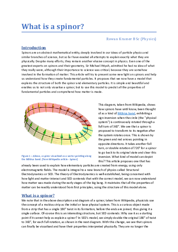 (DOC) Explaining Spinors through Structural Electrodynamics