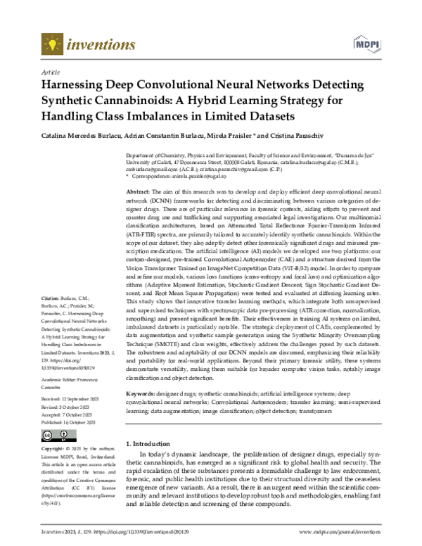 (PDF) Harnessing Deep Convolutional Neural Networks Detecting Synthetic Cannabinoids: A Hybrid ...