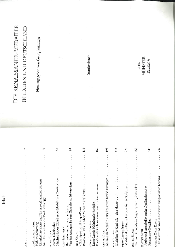 Name, Bildnis, Blut. Manifestationen Christi in der Medaille des ...
