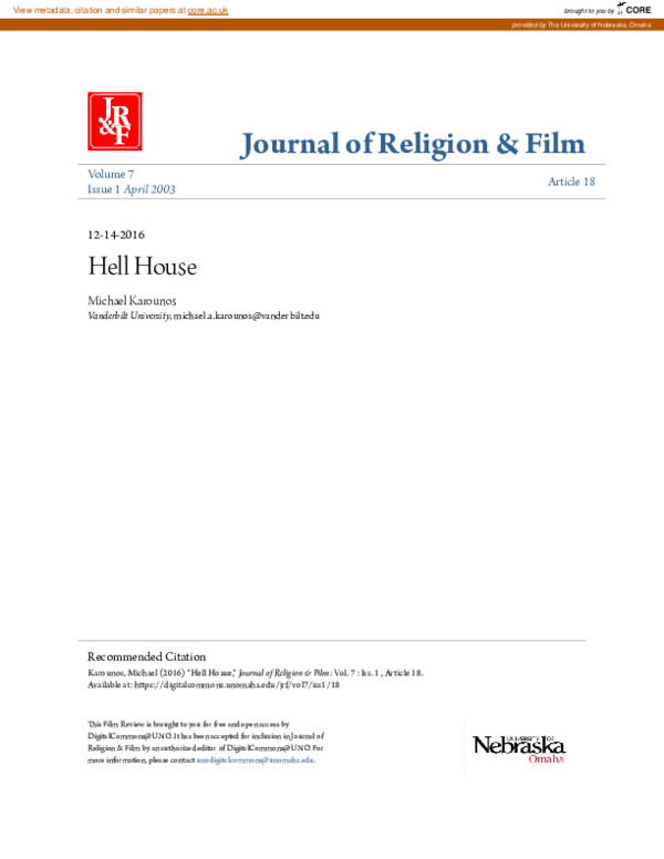 (PDF) Hell House