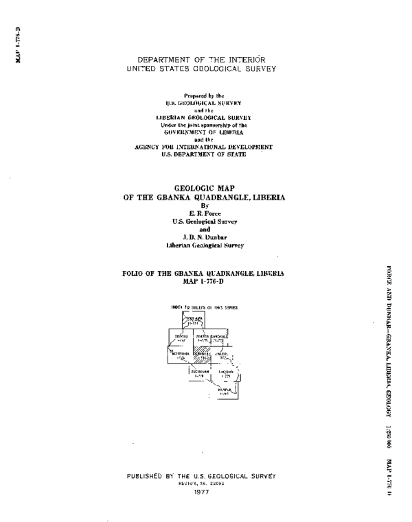 (PDF) Geologic map of the Gbanka Quadrangle, Liberia