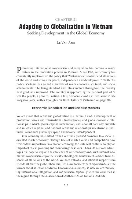 (PDF) Chapter 21. Adapting to Globalization in Vietnam: Seeking ...