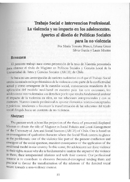 (PDF) Trabajo social e intervención profesional