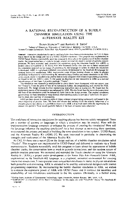 (PDF) A rational reconstruction of a bubble chamber simulation using ...