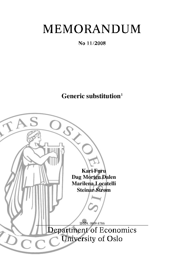 (PDF) Generic substitution 1