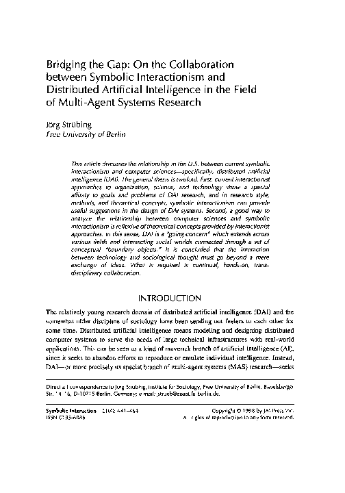 (PDF) Bridging the Gap: On the Collaboration between Symbolic ...