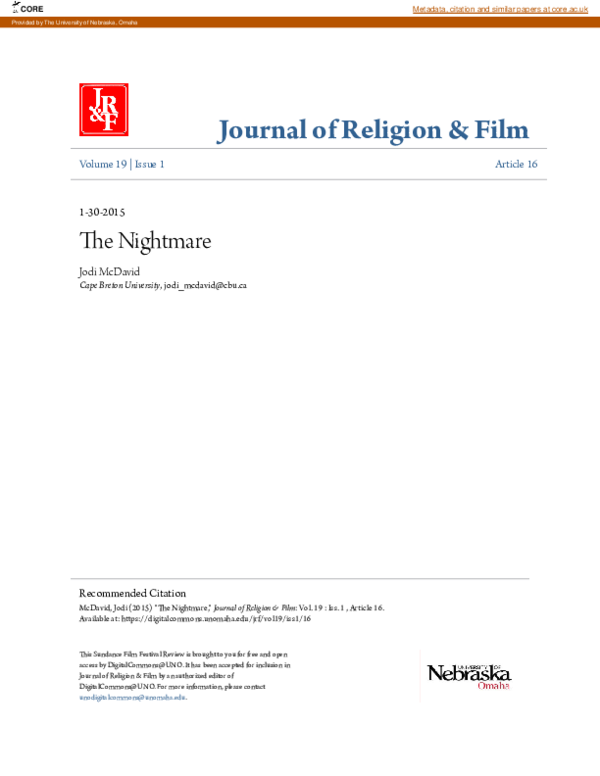 (PDF) The Nightmare
