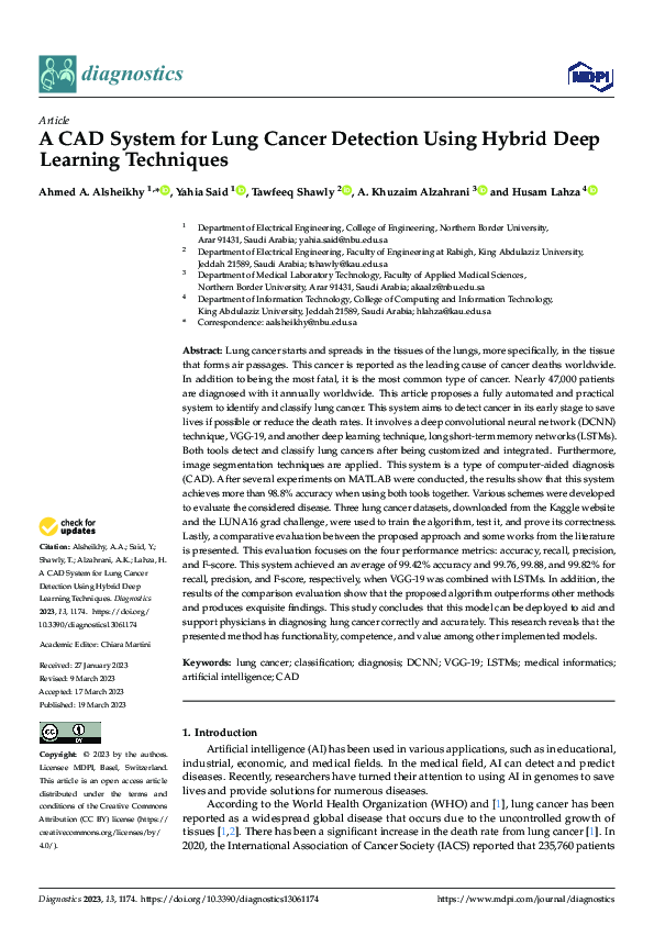 (PDF) A CAD System for Lung Cancer Detection Using Hybrid Deep Learning Techniques | Tawfeeq ...