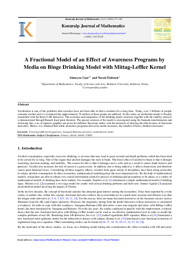 (PDF) A Fractional Model of an Effect of Awareness Programs by Media on ...