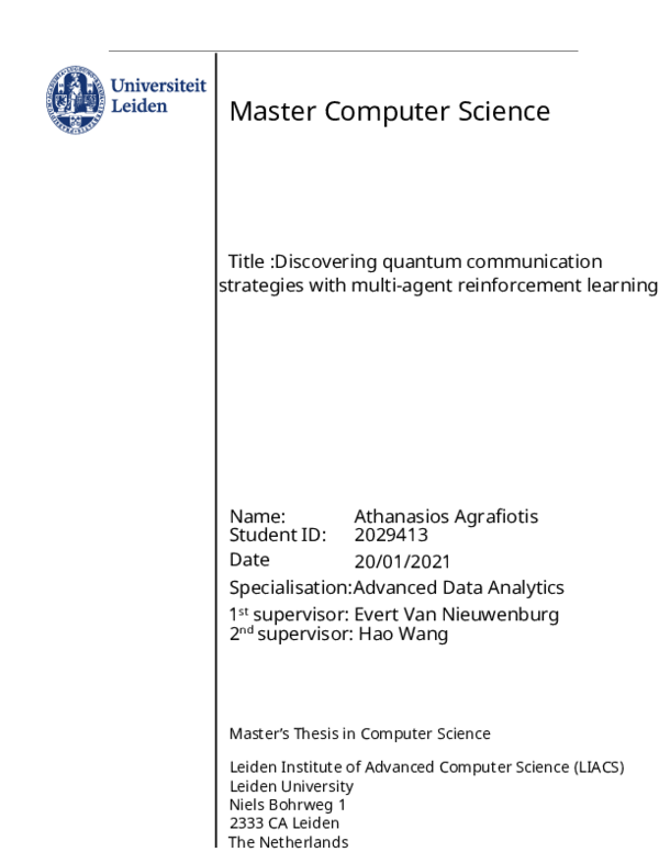 (PDF) Quantum Protocol BB84 using Reinforcement Learning 2023.