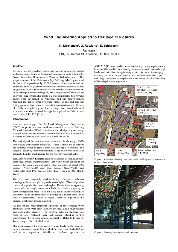 (PDF) Wind Engineering Applied to Heritage Structures