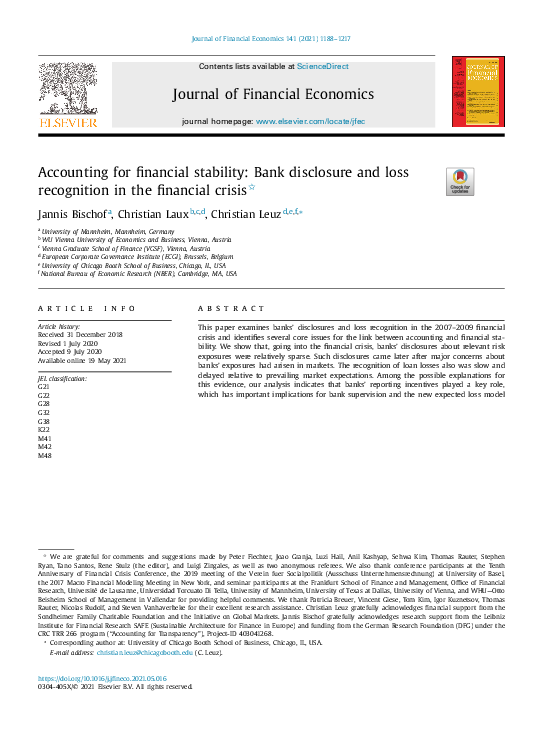 (PDF) Journal of Financial Economics