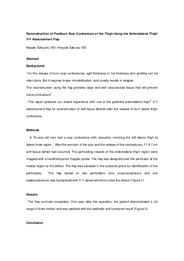 (PDF) Reconstruction of postburn scar contracture of the neck by ...