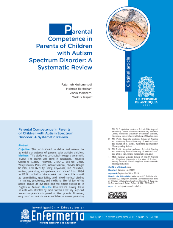 (PDF) Parental Competence in Parents of Children with Autism Spectrum Disorder: A Systematic ...