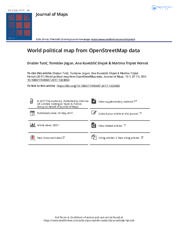 (PDF) World political map from OpenStreetMap data