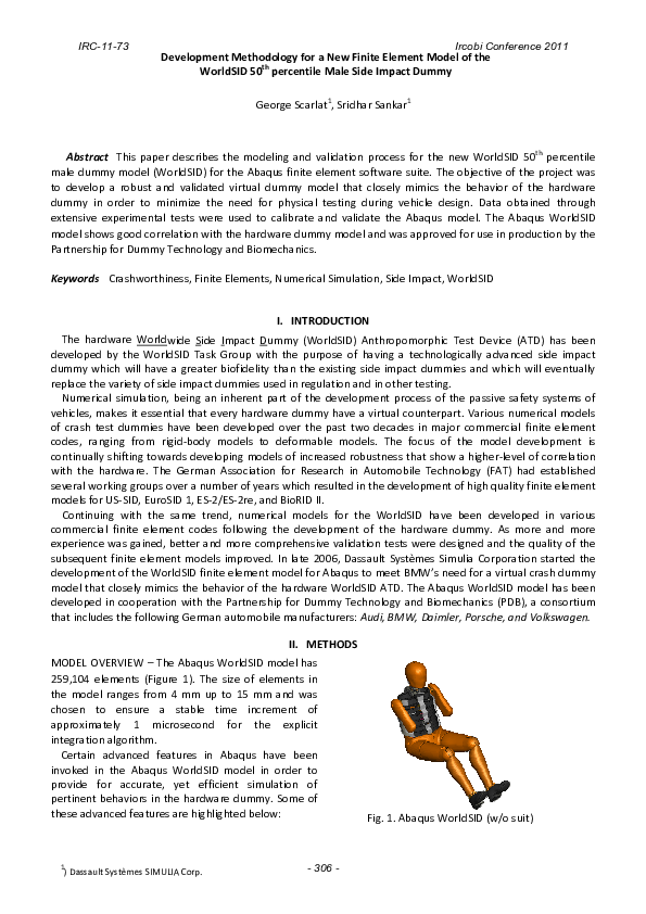 (PDF) Development methodology for a new finite element model of the ...