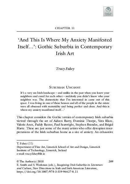 (PDF) ‘And This Is Where My Anxiety Manifested Itself…’: Gothic ...