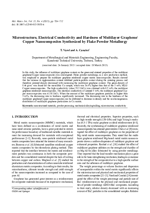 (PDF) Microstructure, electrical conductivity and hardness of ...